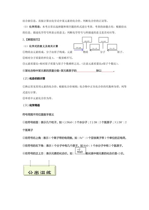 2023年中考九年级化学一轮系统复习 专题04 化学式与化学用语（解析版）21世纪教育网 二一教育