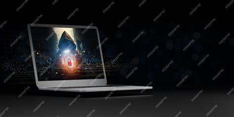 Premium Photo Cyber Security Internet And Networking Concept Digital Crime By An Anonymous