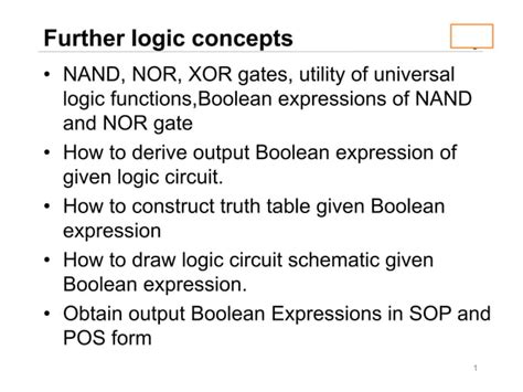 3 Further Logic Concepts Ppt