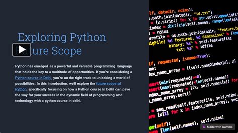 Ppt Python Scope In Future 1 Powerpoint Presentation Free To