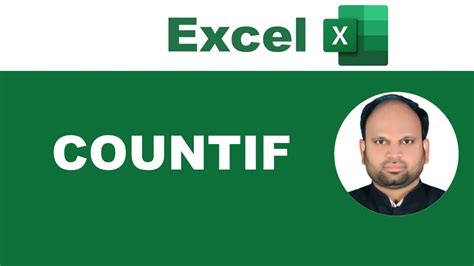 How To Use The Countif Function In Excel Excel Youtube
