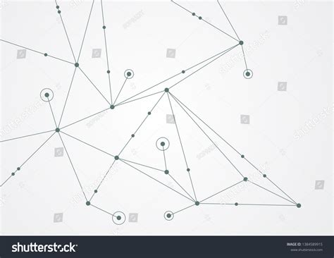 Abstract Geometric Connect Lines Dotssimple Technology Stock Vector Royalty Free 1384589915
