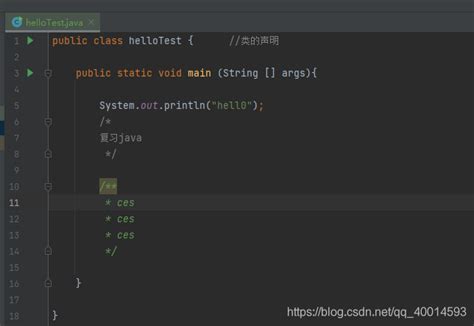 Java基础 注释，关键字，标识符 Csdn博客