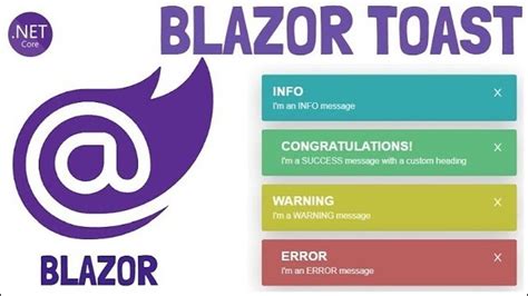 Blazor Toast Notification Message Example