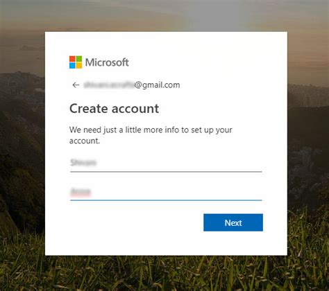How To Make A Microsoft Account
