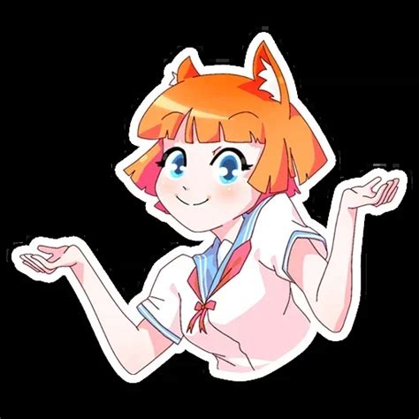 Айко-тян Telegram stickers