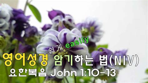 John 110 13 크리스천이 요한복음niv을 쉽게 아주 Easy하게 암기하는 비법 공개 Youtube