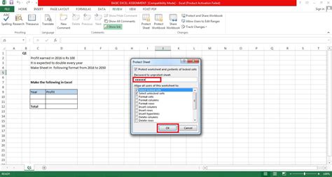 How To Put Password In Excel Sheet Password Protection In Excel