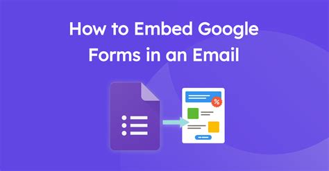 How To Embed A Google Form In An Email
