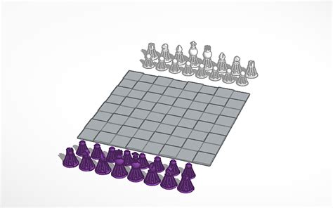 3d Design Chess Set Tinkercad