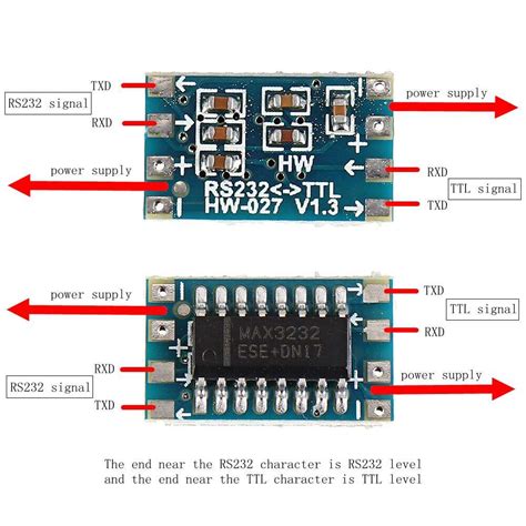 Max3232 Module Rs232 To Ttl Converter Adaptor Board Makers Electronics
