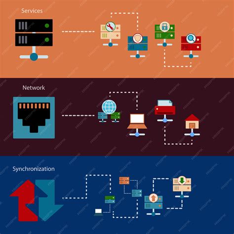 premium vector hosting server banners