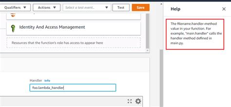 Amazon Web Services How To Specify Python File In Aws Handler If Code