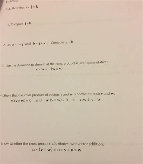 Solved The Determinant Formulation Of The Cross Product A Chegg Com