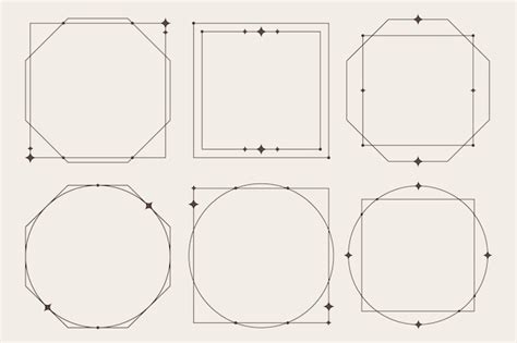 Premium Vector Flat Design Minimalist Linear Frame
