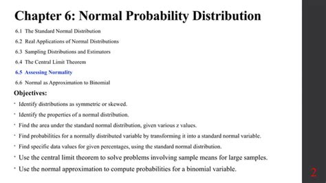 Assessing Normality Pptx Geography Science