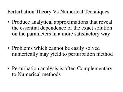 PPT Classical Mechanics Perturbation Theory Applications And Solutions PowerPoint