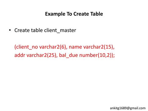 Ppt Ddl Data Definition Language Powerpoint Presentation Free Download Id6725391