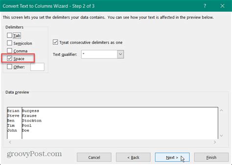 How To Separate Names In Excel