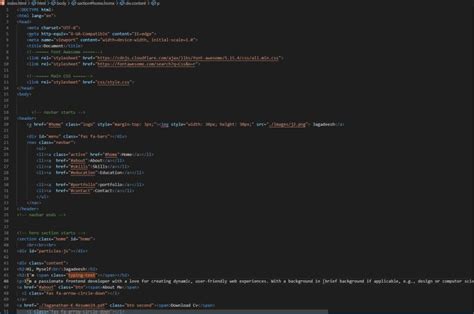prodigyinfotech webdevelopment task4 portfolio webdesign frontend backend fullstack