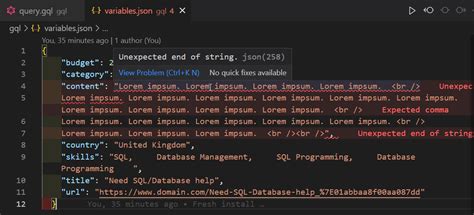 postgresql how to mutate via graphql special characters and html with