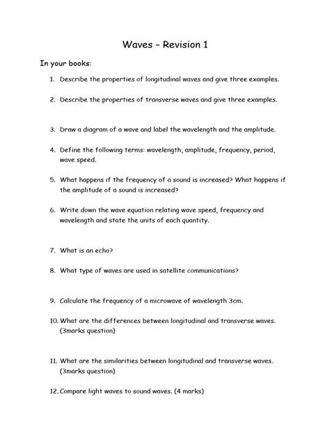 Waves Revision Pdf Waves Revision Pdf