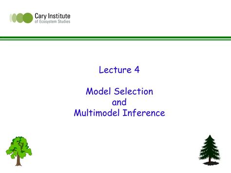 ppt lecture 4 model selection and multimodel inference powerpoint