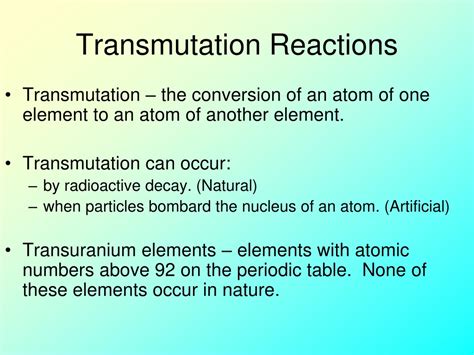 Ppt Nuclear Transformations And Half Life Calculations Powerpoint Presentation Id 9595921