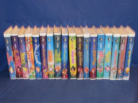 Walt Disney Black Diamond Classics Collection Set Of 18 Vhs Tapes