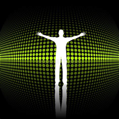 Silhouette Con Le Mani Aperte Illustrazione Vettoriale Illustrazione Di Bellezza Musica 5739761