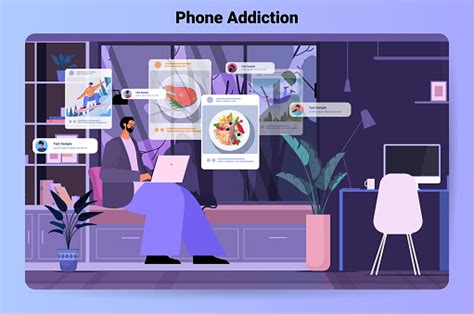 남자 블로거 소셜 네트워크 남자 추종자 소셜 미디어 중독 개념에 대 한 게시물을 만드는 에서 사진을 공유 무선 기술에 대한 스톡 벡터 아트 및 기타 이미지 Istock