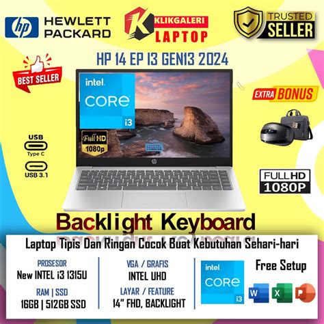 Jual Laptop Slim Terbaru Hp Intel Core I U Ram Gb Tb Ssd Fhd Ips Windows