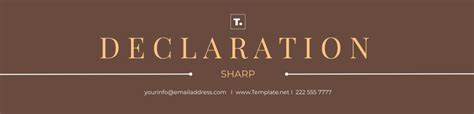 Declaration Sharp Header Template Edit Online And Download Example