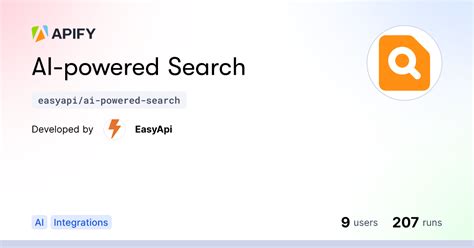 Ai Powered Search Api In Python · Apify