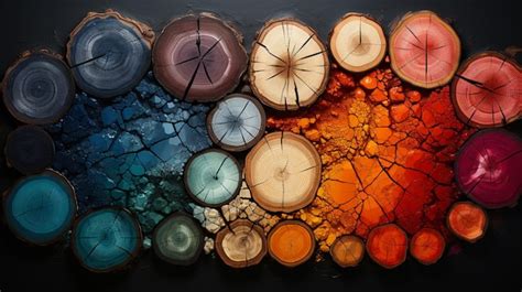 Premium Ai Image A Desert Rings Of Life In A Vast And Empty Desert