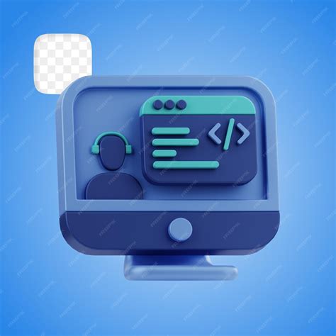 Premium Psd Operator Programing Language 3d Illustration