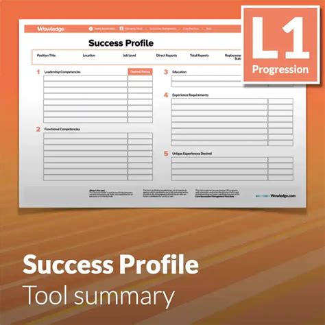 Success Profile Template For Succession Management