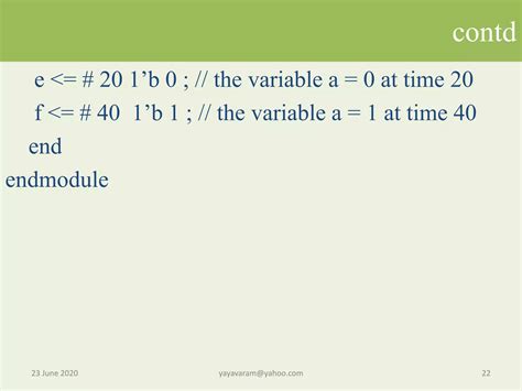 Verilog Hdl Blocking And Non Blocking Assignments Pptx