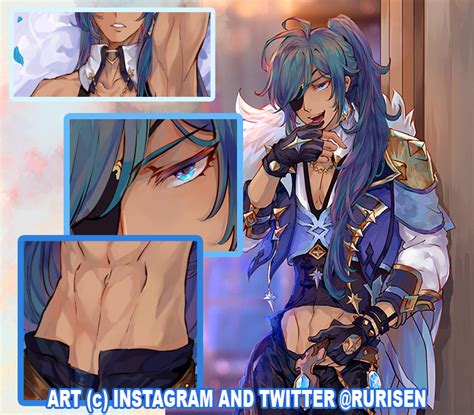 Kaeya Sfw Body Pillow Double Sided Genshin Impact Body Pillow Cover First Orders Early Bird