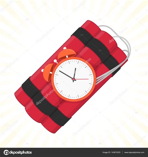 Red Dynamite With Timer — Stock Vector © Art Sonik 143615225