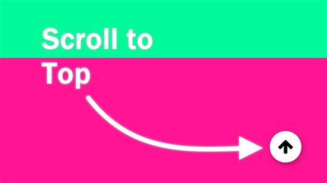 Css And Js Scroll To Top With Ease In Out Effect Youtube
