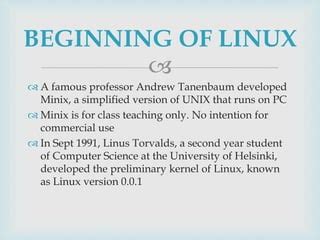 Linux Ppt Pptx