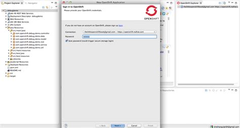 Sign In To Openshift Application Creation Shekhar Gulati