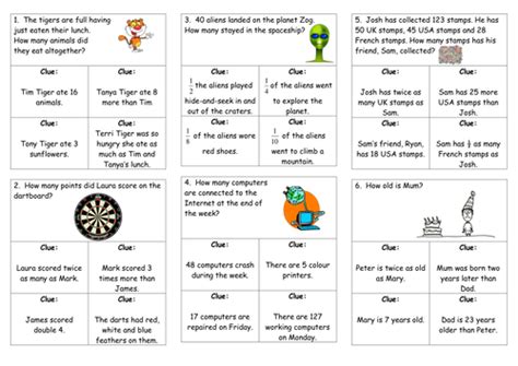 Math Relay Races Problem Solving Puzzles Teaching Resources