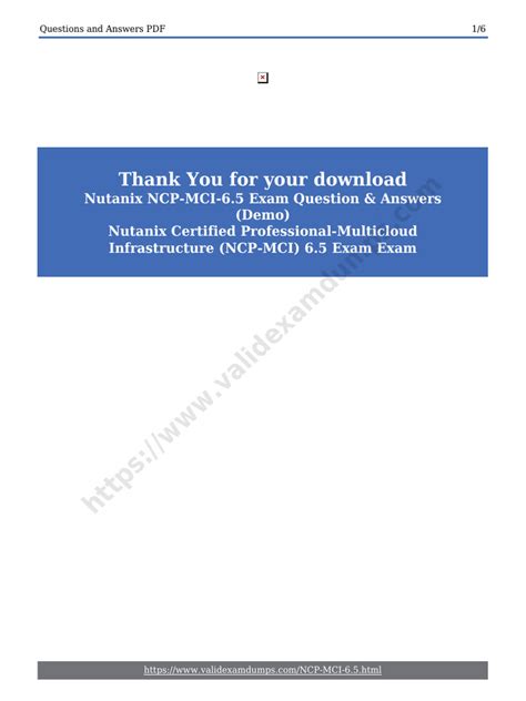 Ncp Mci 6 5 Demo Pdf Computer Cluster System Software