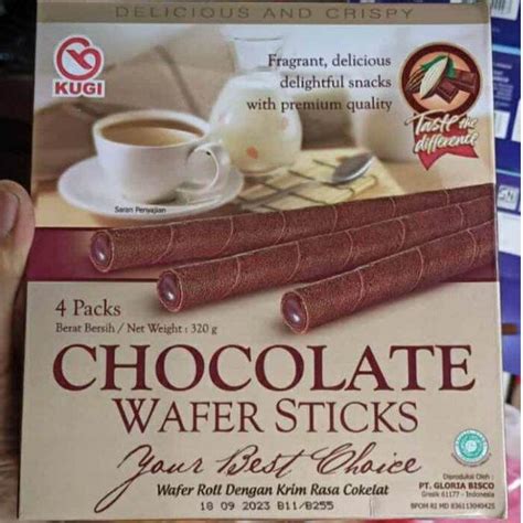 Jual Kugi Wafer Stik Chocolate Astor Lebaran Kugi Waffer Stick 320gr