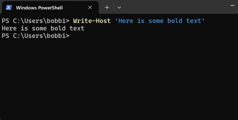 How To Output Bold Text In PowerShell With Example Collecting Wisdom