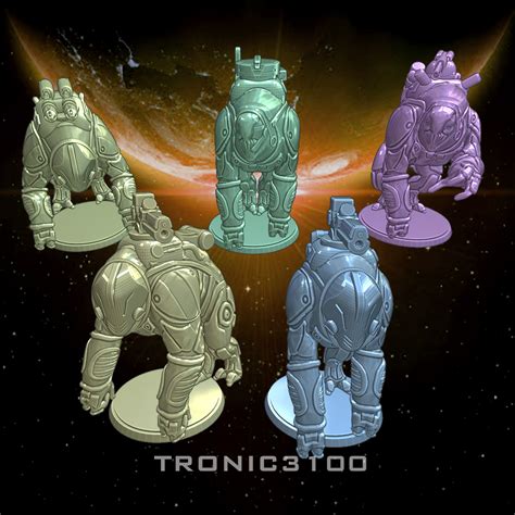 Stl File Mass Effect Elcor Squad Miniature Pack For Tabletop Games 🎲 ・3d Printable Model To