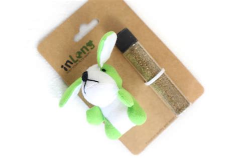 Refillable Plush Bunny With Catnip Toy Set Inlong