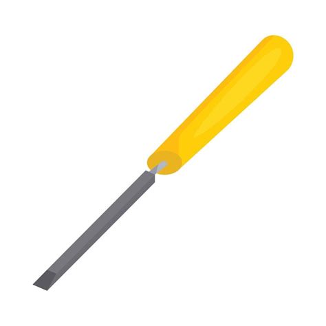 Chisel Icon In Cartoon Style 14464908 Vector Art At Vecteezy